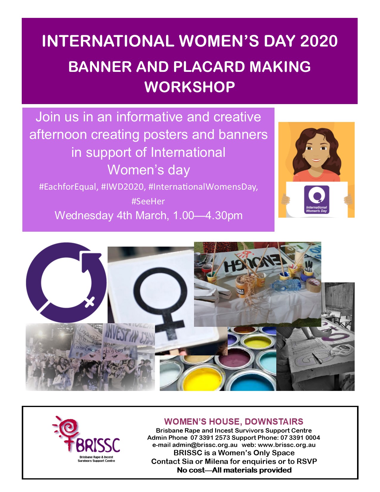 BRISSC | IWD Banner-Making Workshop